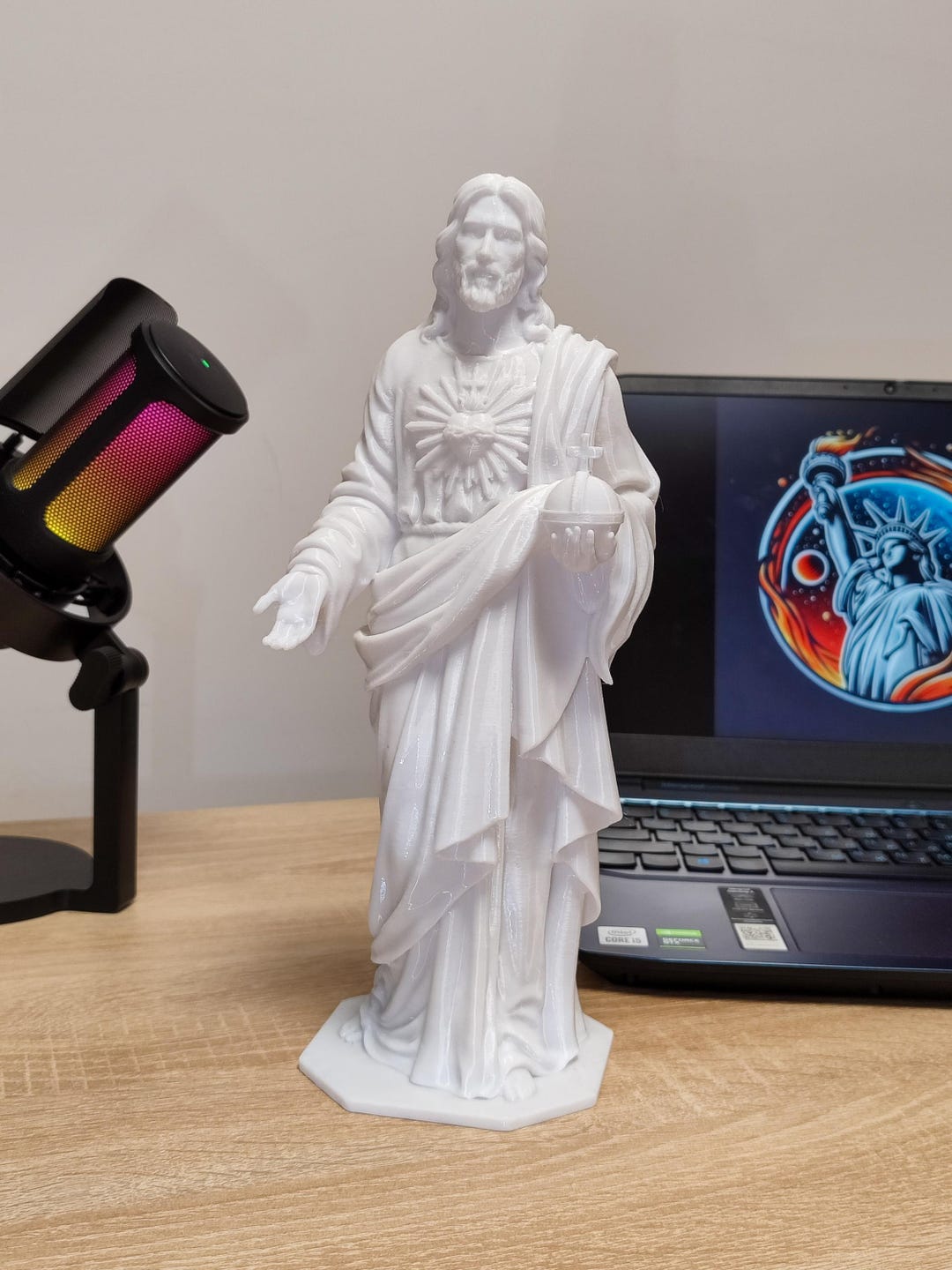 3D Printed Jesus Statue, Christian Decor, Religious Figurine, PETG ...