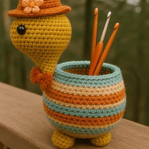 Crochet Turtle Bowl Pattern - Amigurumi Storage Basket, Easy PDF ...