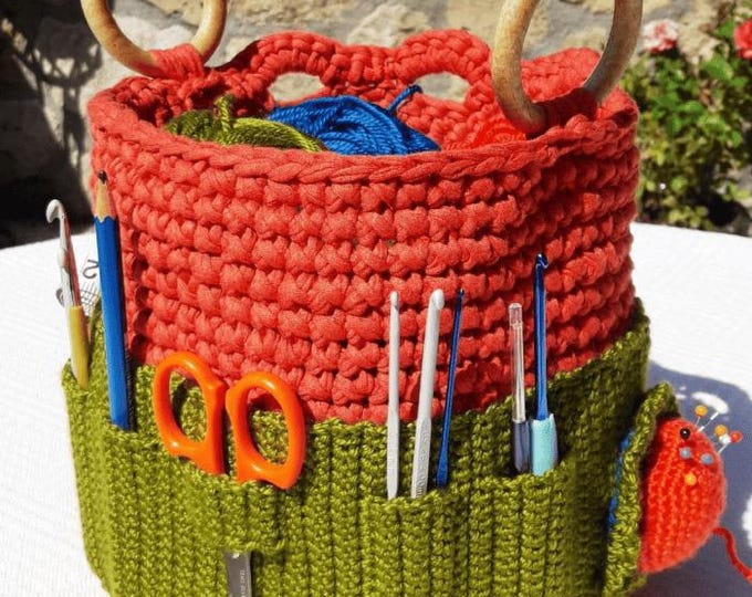 Cro-shell Hook Caddy Crochet Pattern, Organized Yarn Storage, Easy PDF ...