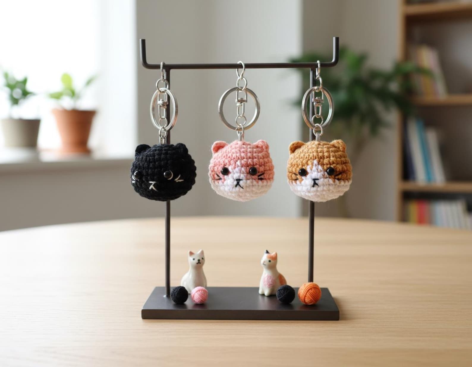 Crochet Kitten Keychain: Amigurumi Cat, Easy Pattern (PDF) - Etsy