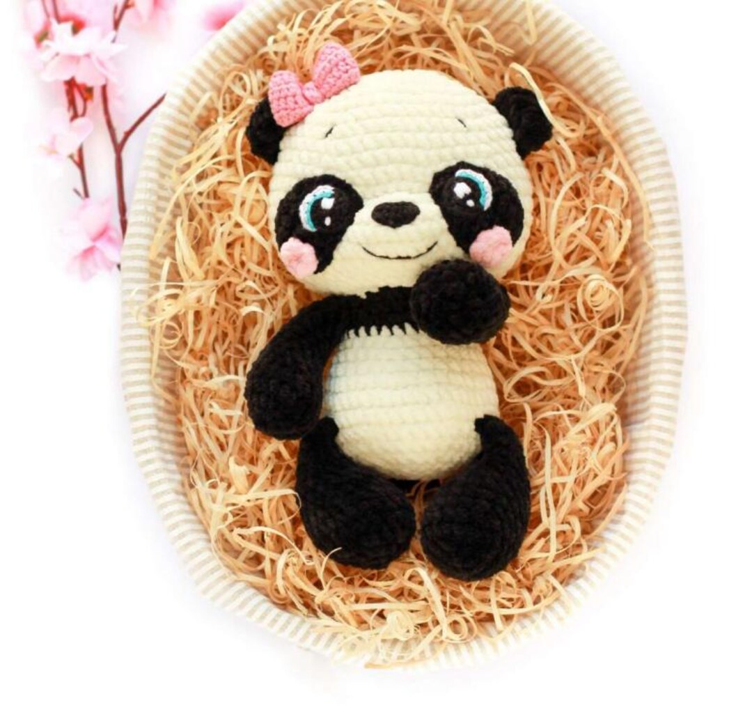 Crochet Baby Panda Pattern PDF Tutorial, Crochet Animals Toy Amigurumi, Handmade Animal Crochet ...