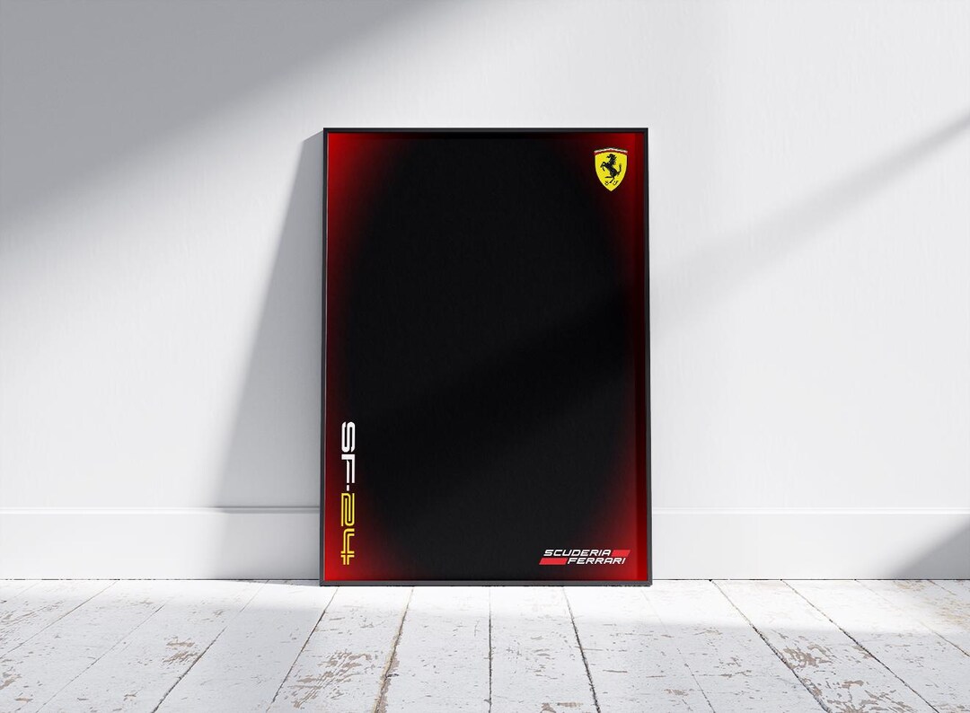 Ferrari F1 Inspired Digital Art for Wall Poster (two Variations ...