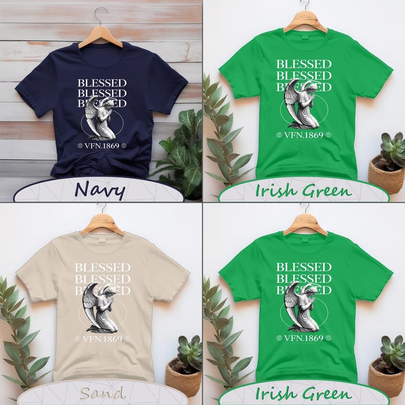Blessed Angel Praying Statue Shirt, Minimal Spiritual Elegance Tee - Etsy