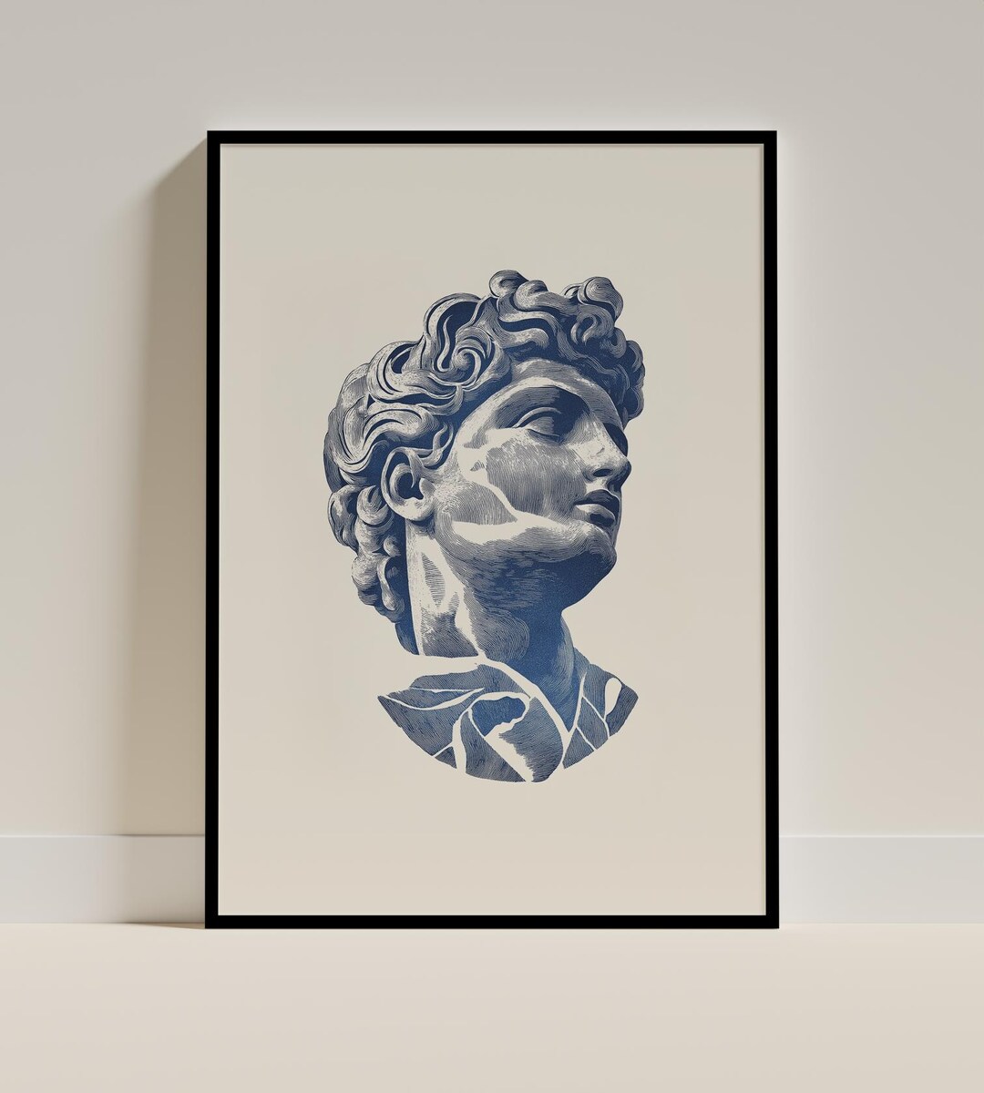Modern Apollo Wall Art – Greek Mythology Wall Art Print, Minimalistic ...
