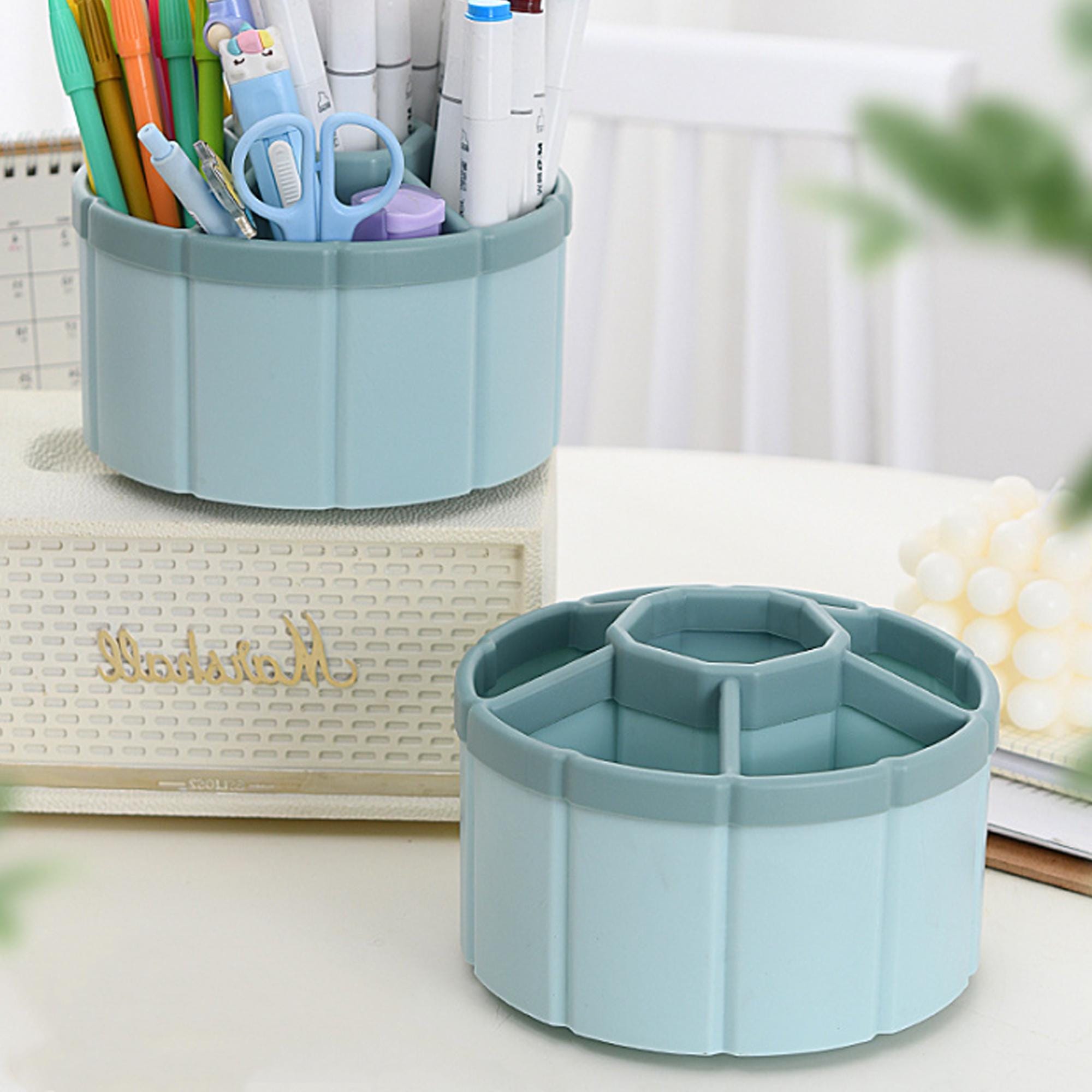 Rotating Desktop Organizer,desk Organization,stationery Pencil Storage ...