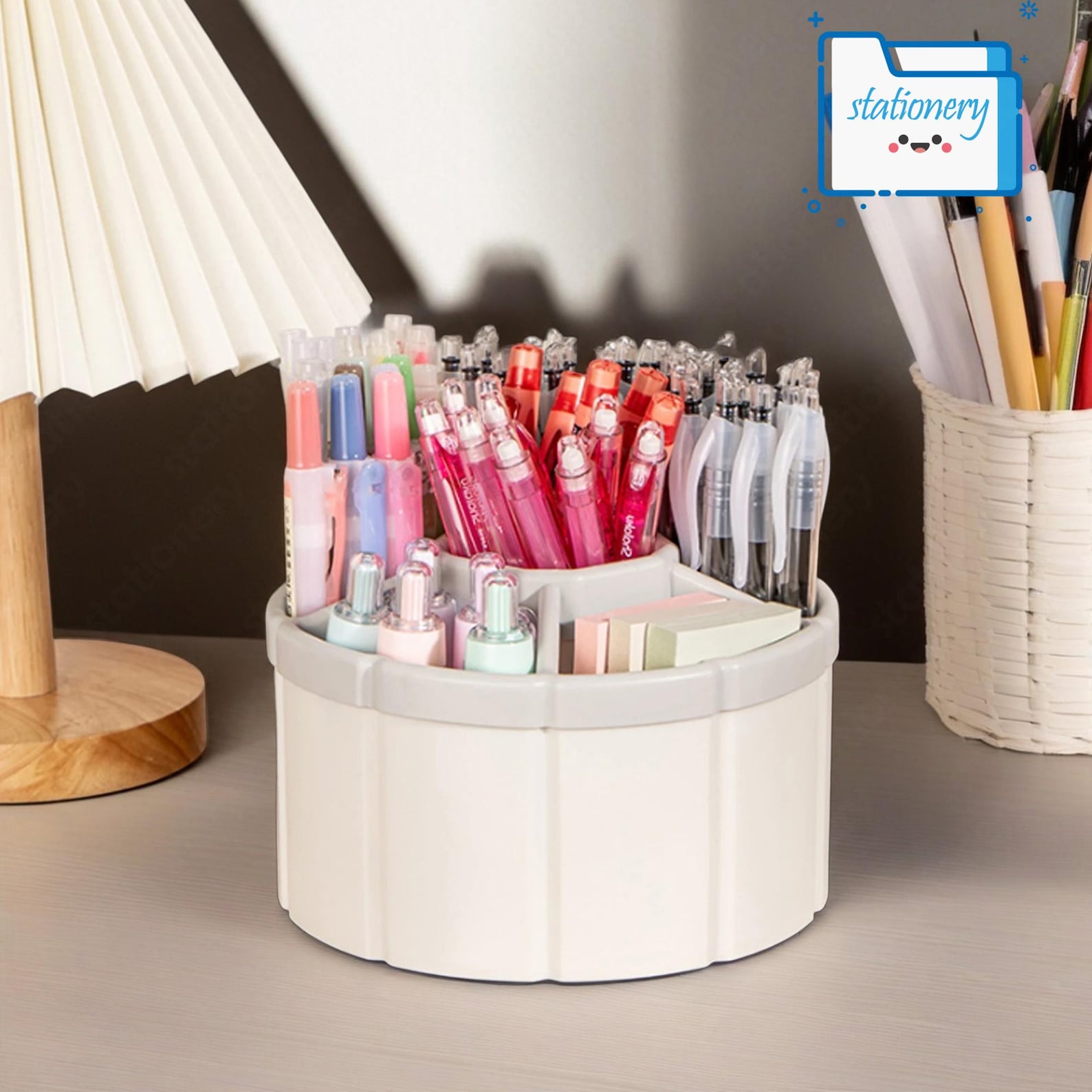 Rotating Desktop Organizer,desk Organization,stationery Pencil Storage ...
