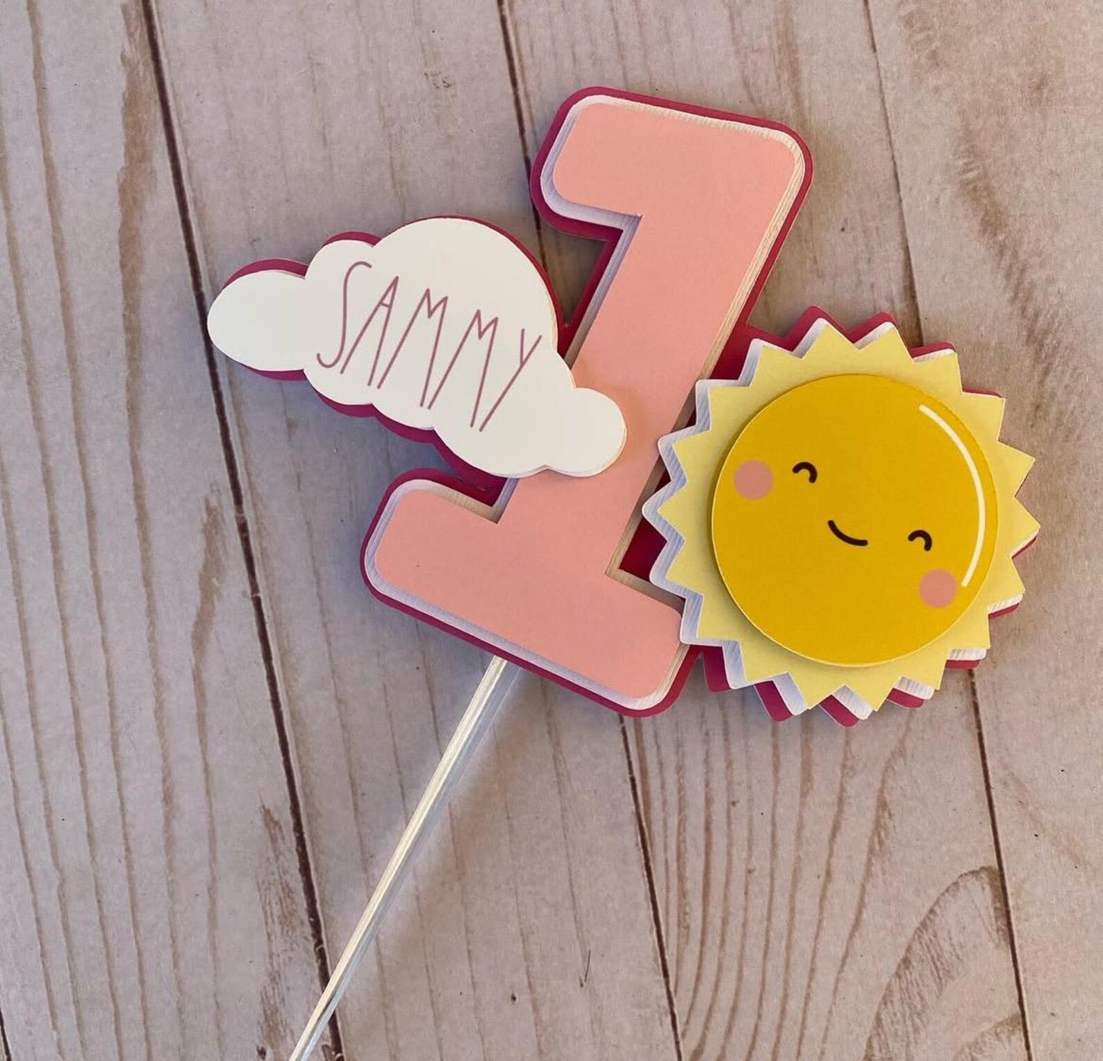 Sunshine Birthday Cake Topper - Etsy