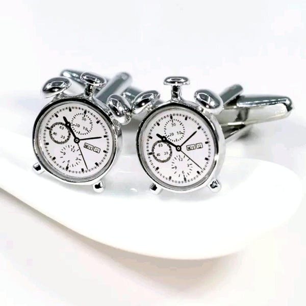 Clock Cufflinks - Etsy