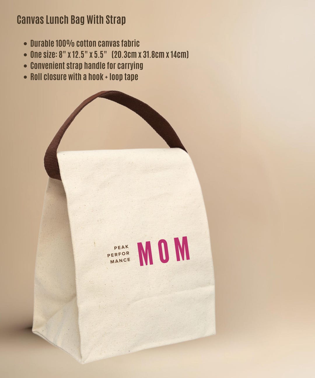 Proud Handball Mom Lunch Bag Handball Parent Canvas Lunch Tote ...
