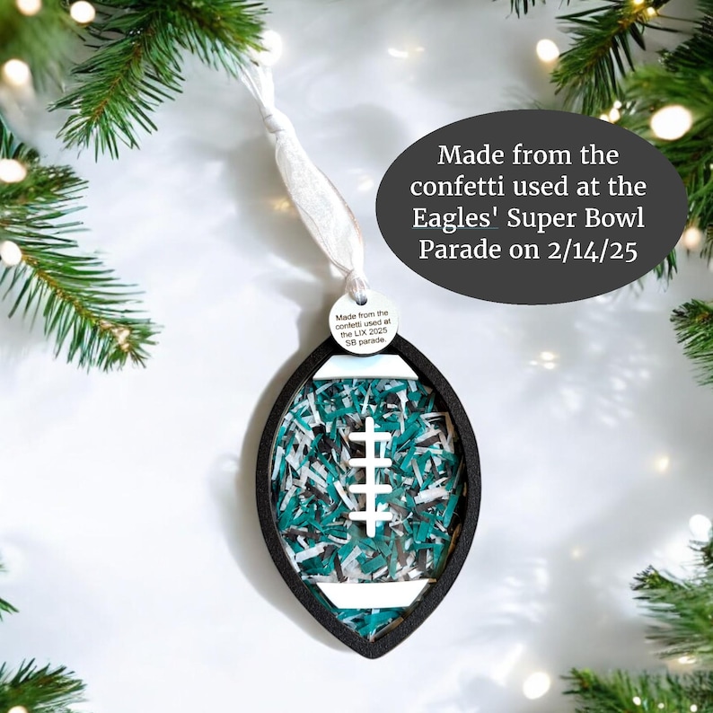 Eagles Super Bowl LIX Parade Confetti Ornament - Etsy