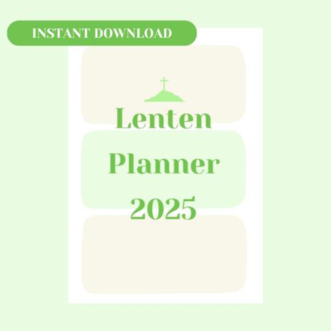 Lenten Planner, Lent, Lent Calendar, Easter, Easter Time, Ash Wednesday ...