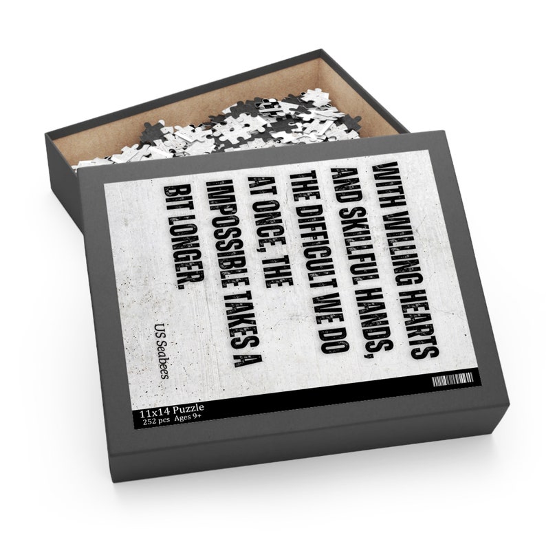 Navy Seabee Slogan Jigsaw Puzzle - Etsy