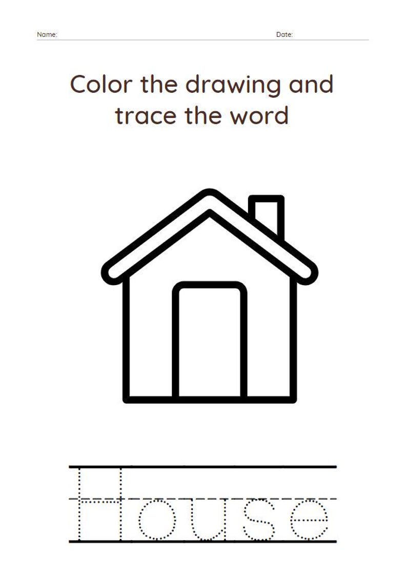 Coloring and Tracing Activity Book - Etsy