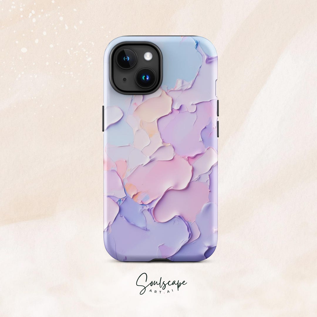 PASTEL HAZE Periwinkle Cloud Acryl Paint Phone Case Cover iPhone 17 16 ...