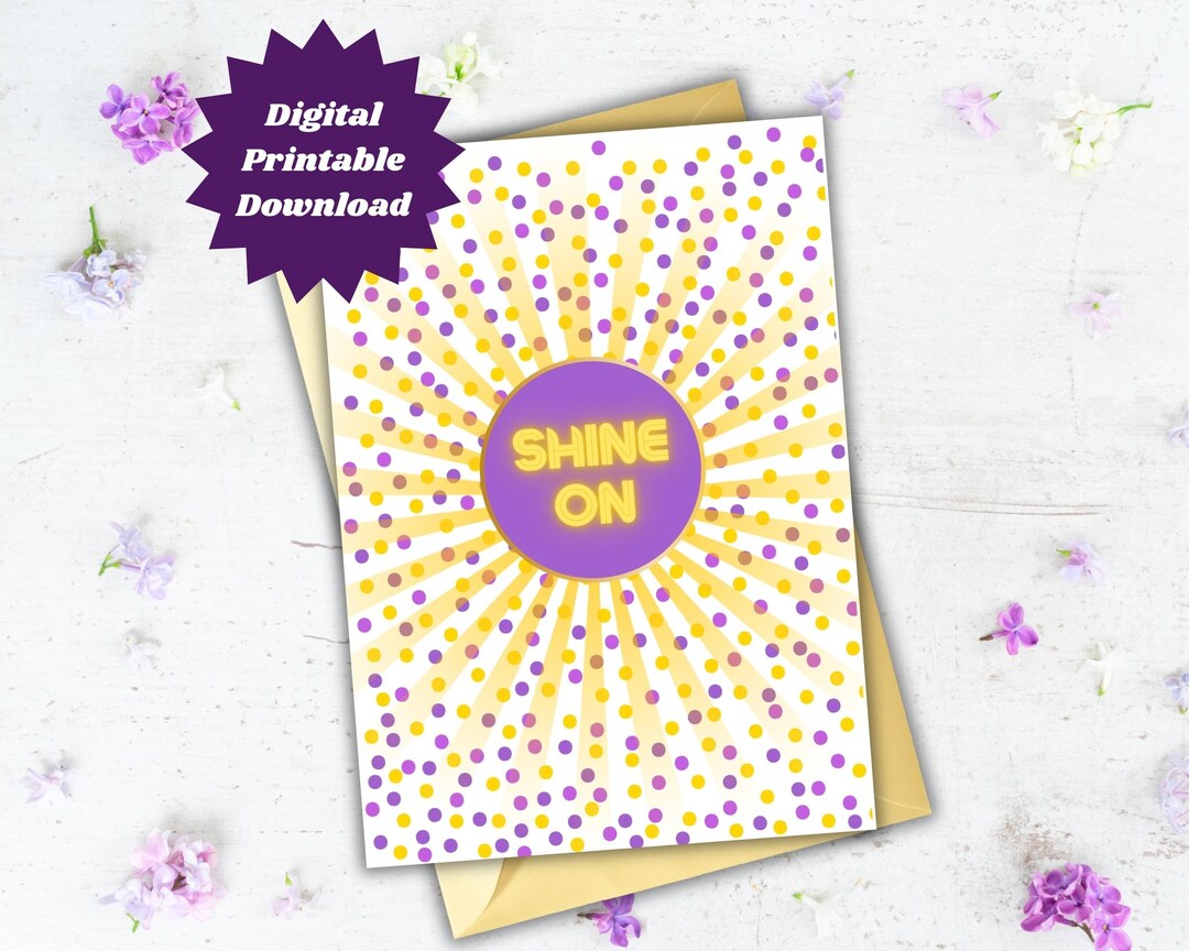 PRINTABLE Shine on Motivational Card Encouragement, Motivation ...