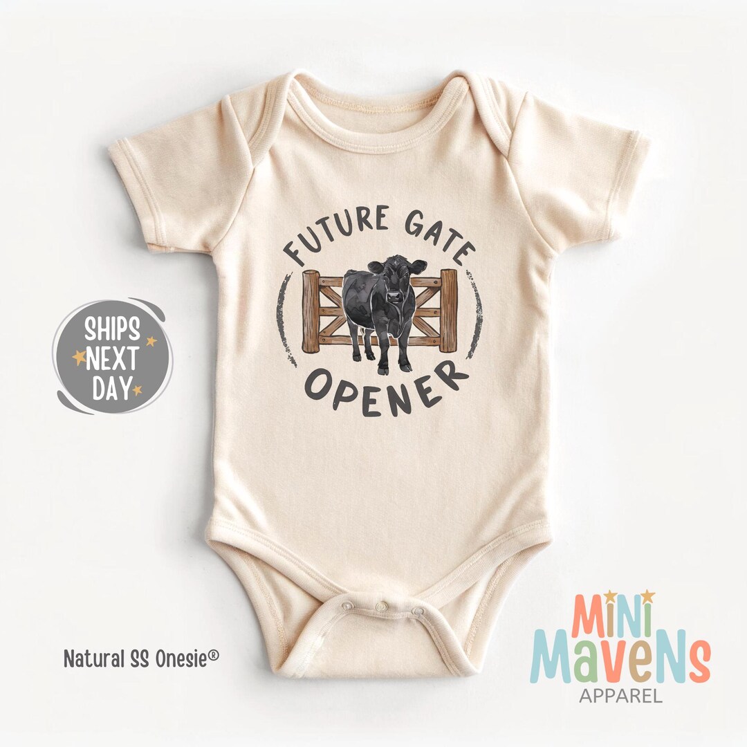 Future Gate Opener Baby Onesie® - Cattle Farmer Gift - Etsy