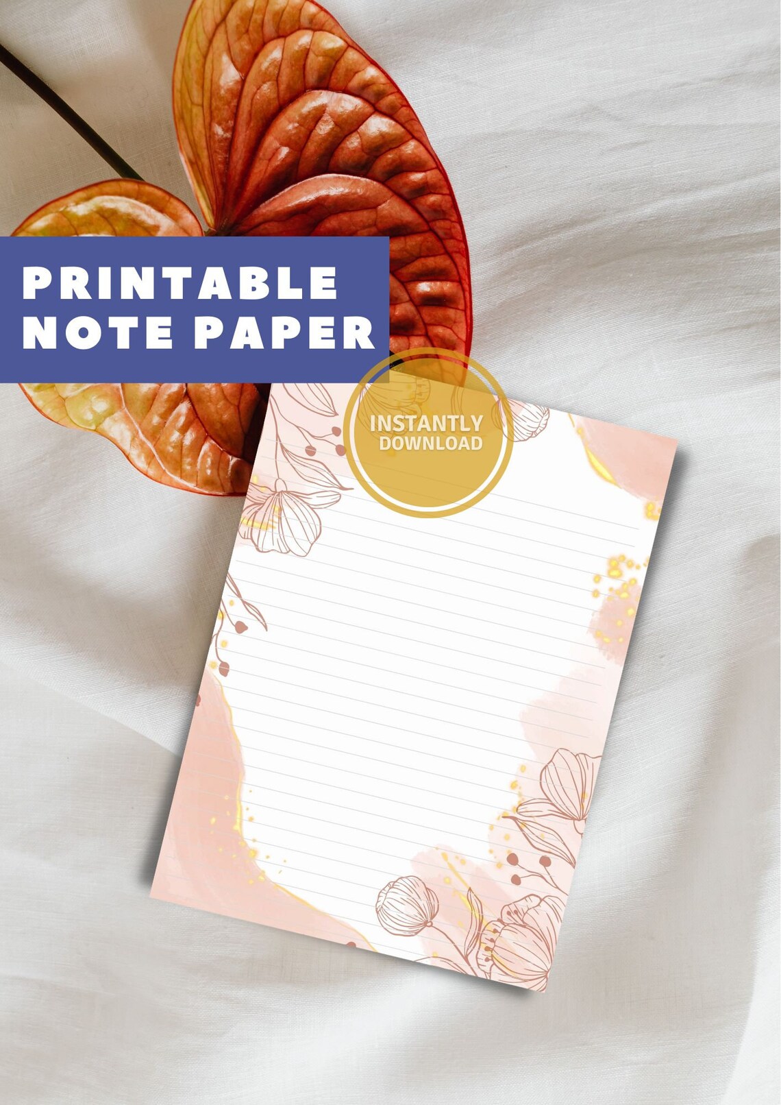 Printable Stationary L Note Paper L Printable Letter Paper L - Etsy