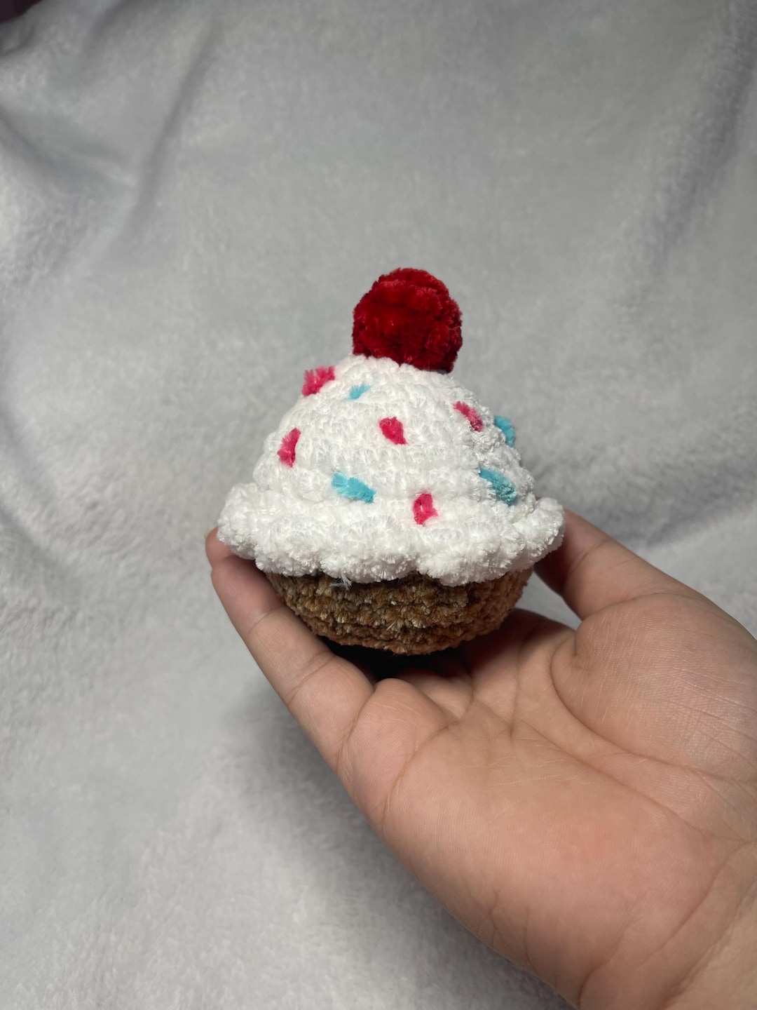 Handmade Crochet Cupcake Plushie Toy - Etsy