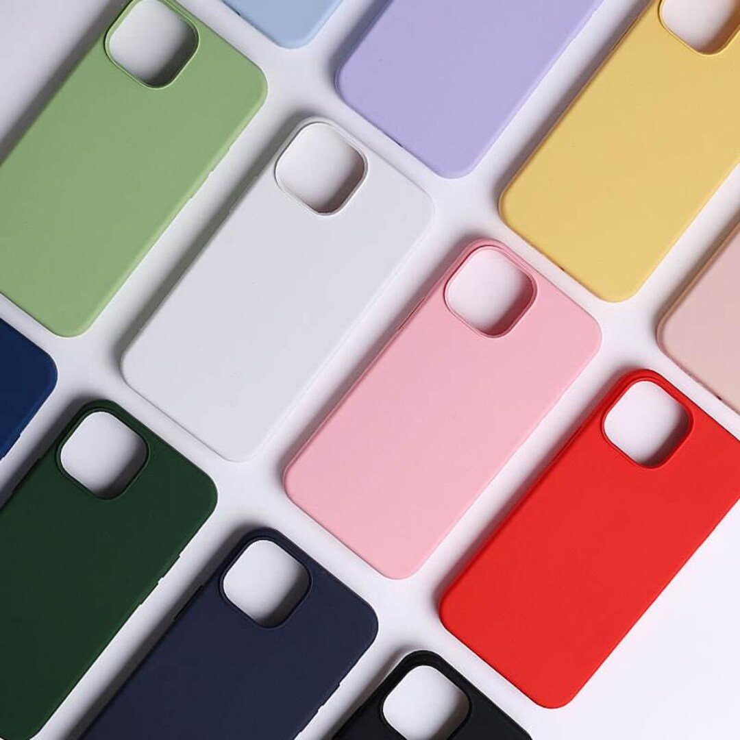 Silicone iPhone 17 Case, iPhone 16 Pro, 15, 11, Solid Colour Shockproof ...