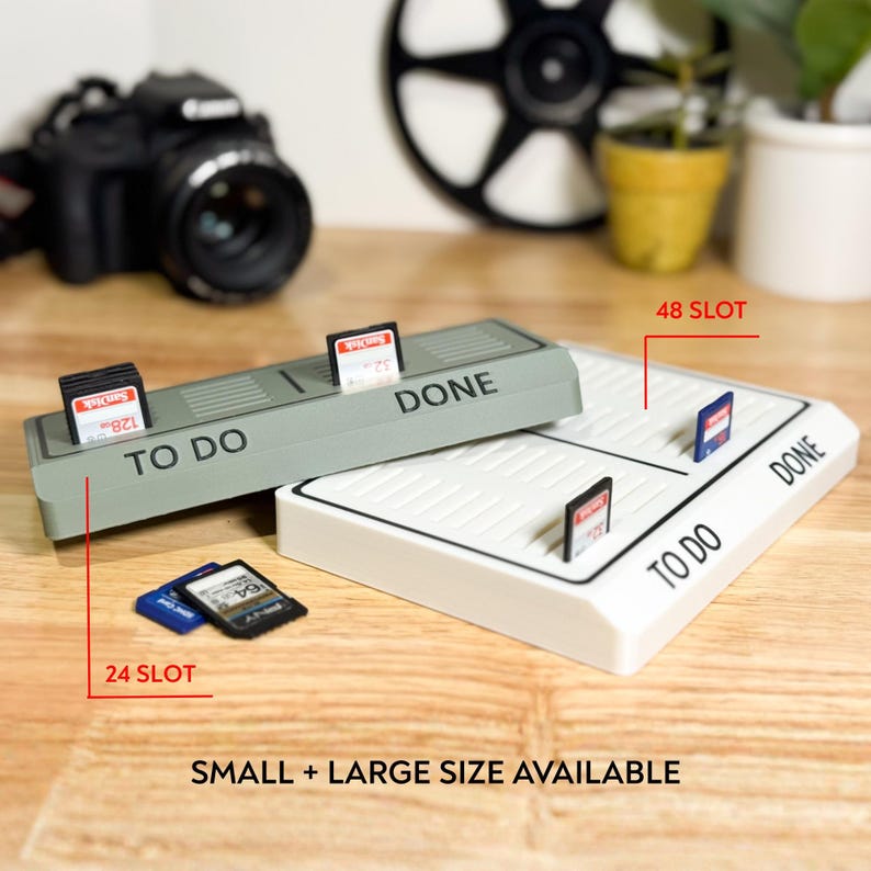 24 Slot SD Card Desktop Organizer | Photographers & Videographers ...