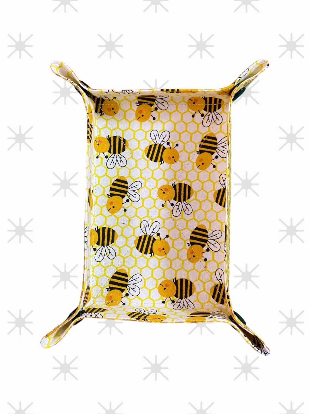 BEES Valet Tray/rectangular Catchall Travel Tray/sweet Whimiscal ...