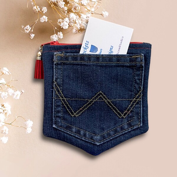 Denim Pouch - Etsy