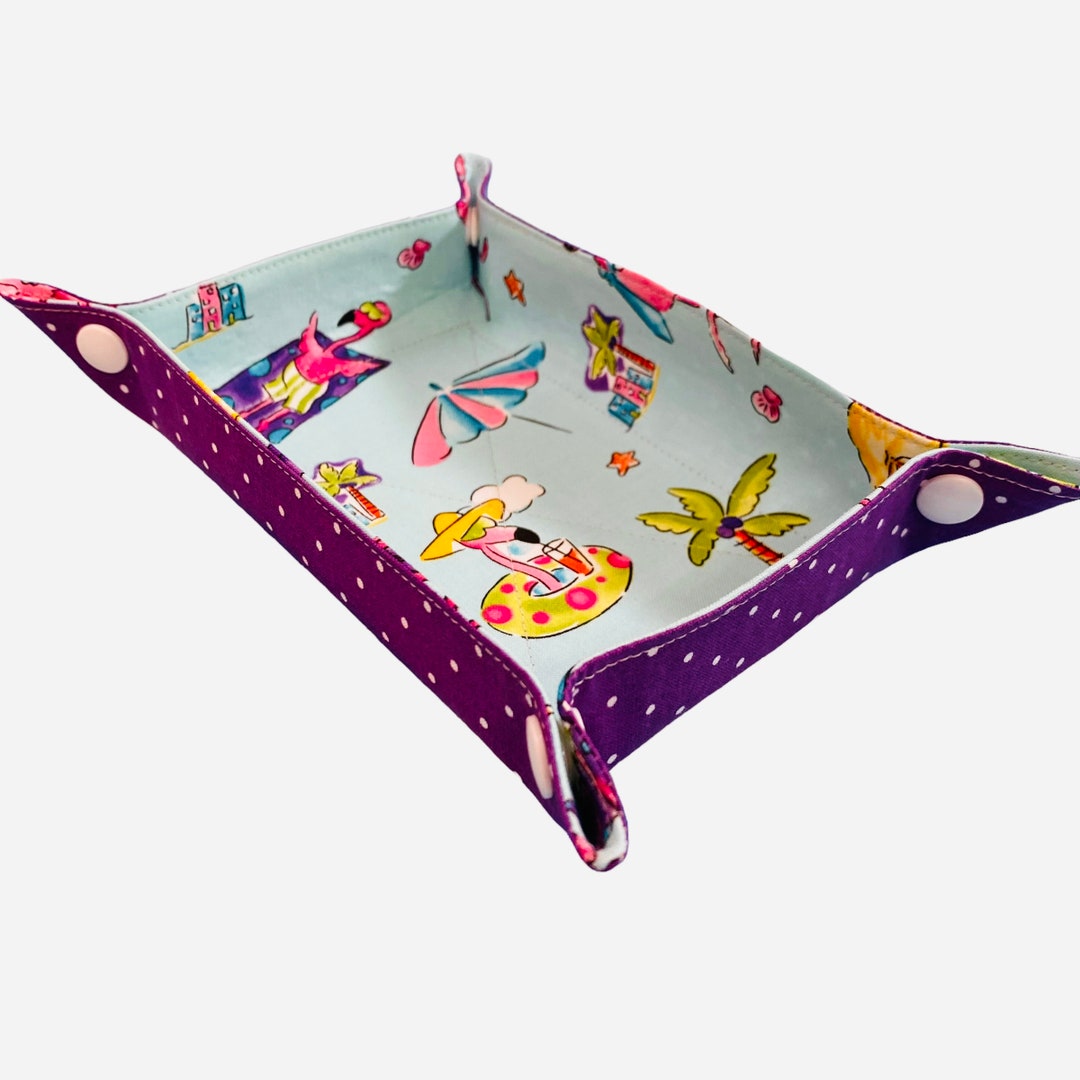 PINK FLAMINGOS Travel Tray/snap Tray/home or Travel - Etsy