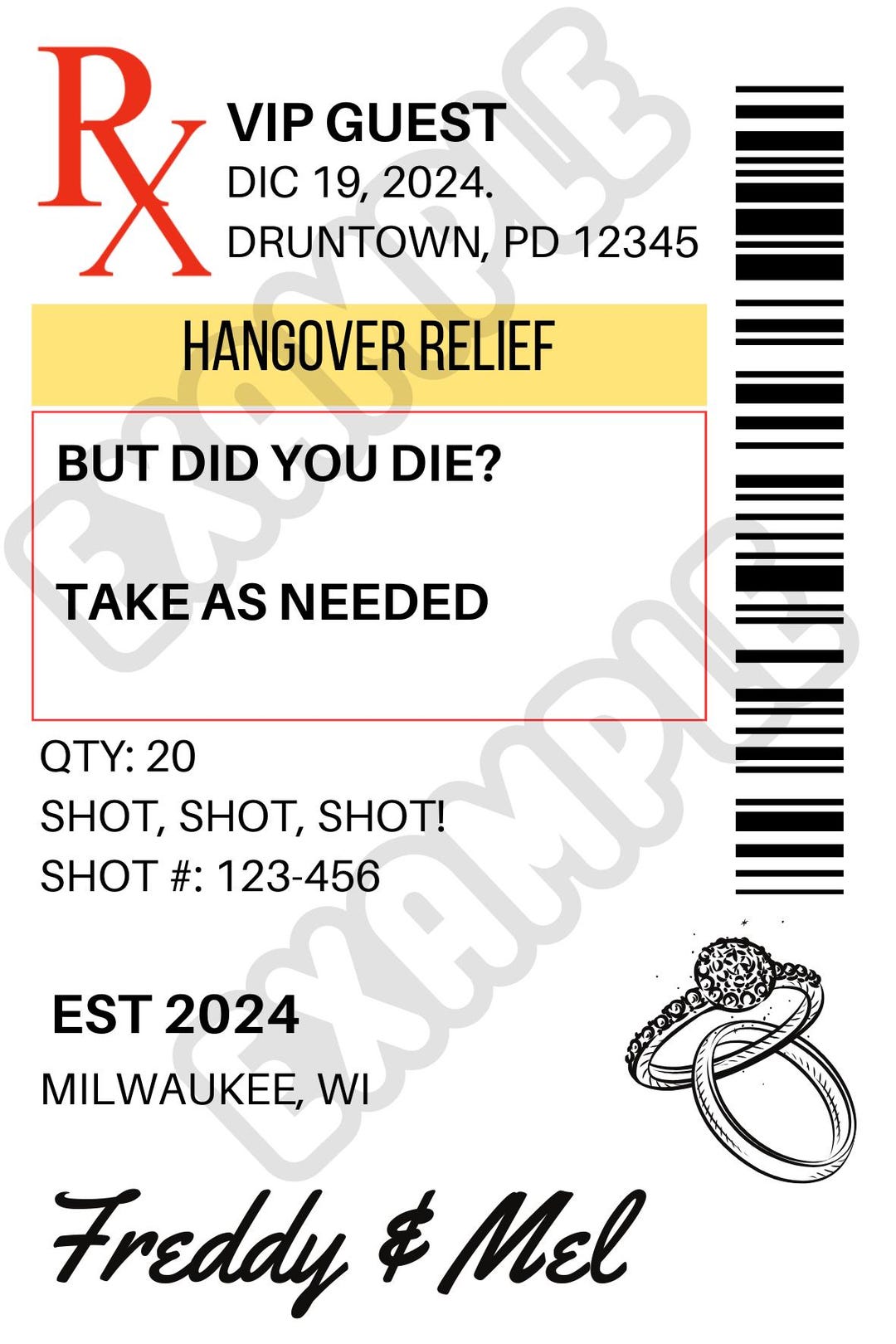 Hangover Kit Stickers / Emergency Kit Stickers - Etsy