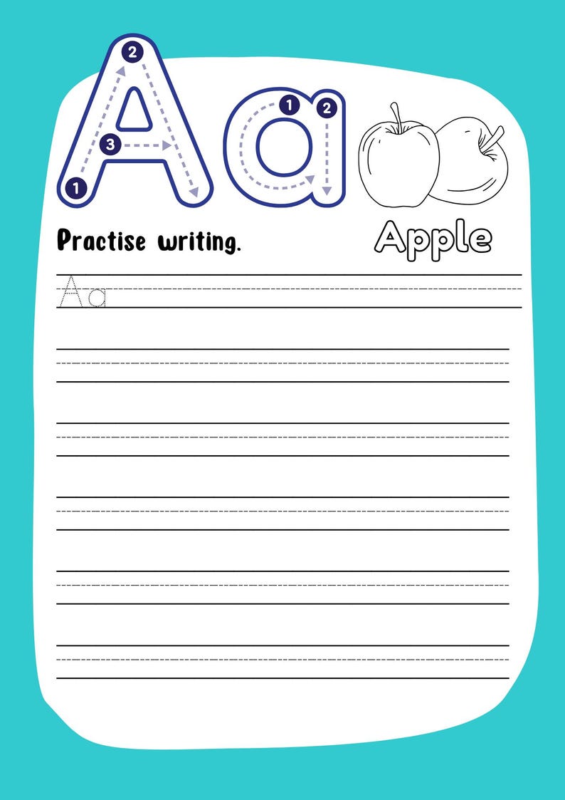 Learning Alphabet - Alphabet Tracing Pages, Upper and Lower Case ...