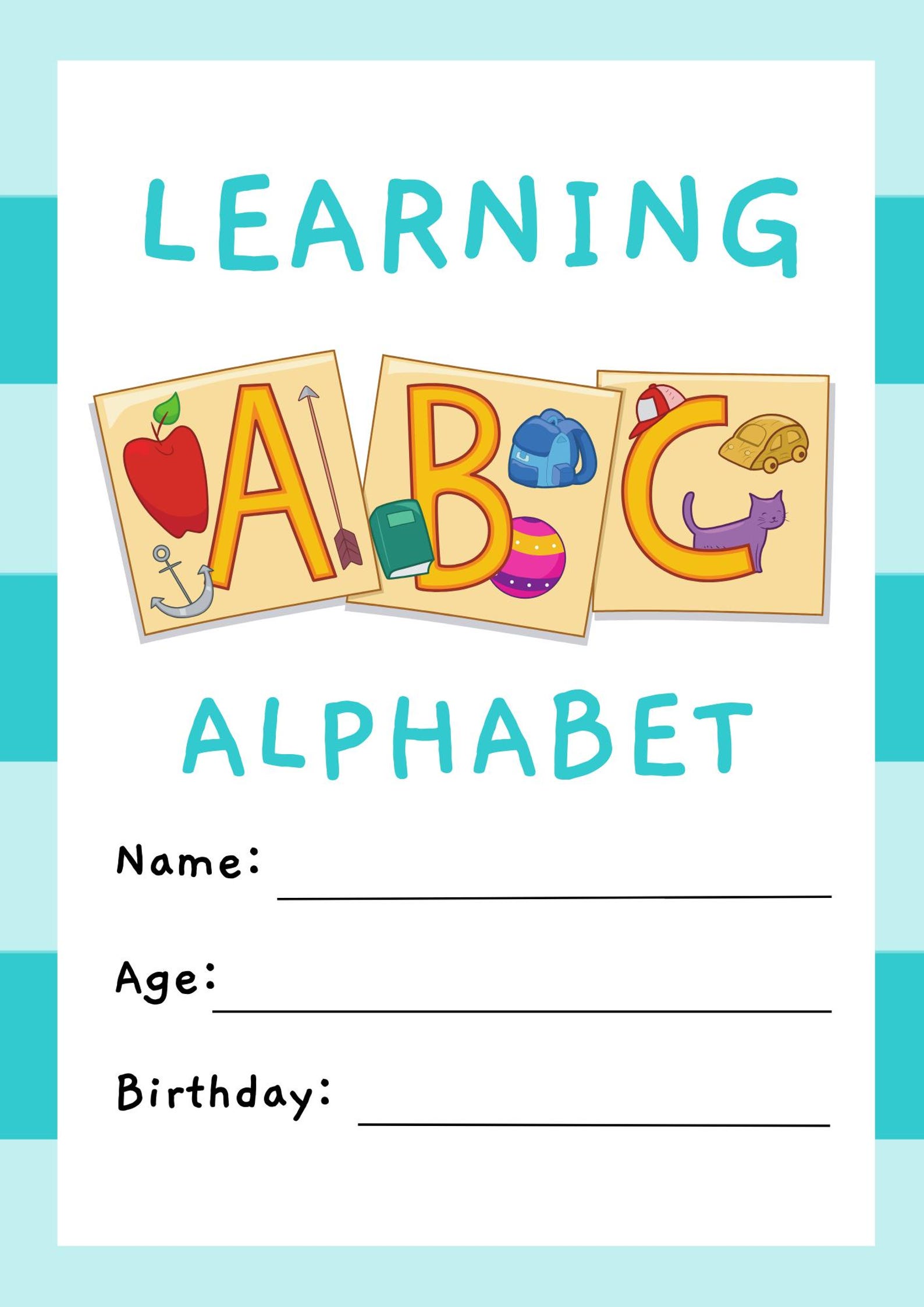 Learning Alphabet - Alphabet Tracing Pages, Upper and Lower Case ...
