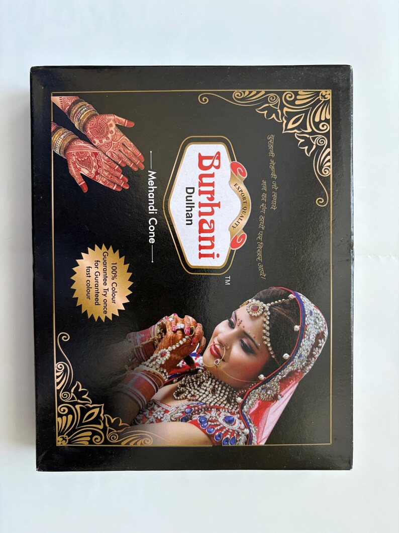 Natural Henna Cones | Chemical Free | Mehandi | Mehndi | Rich Dark ...