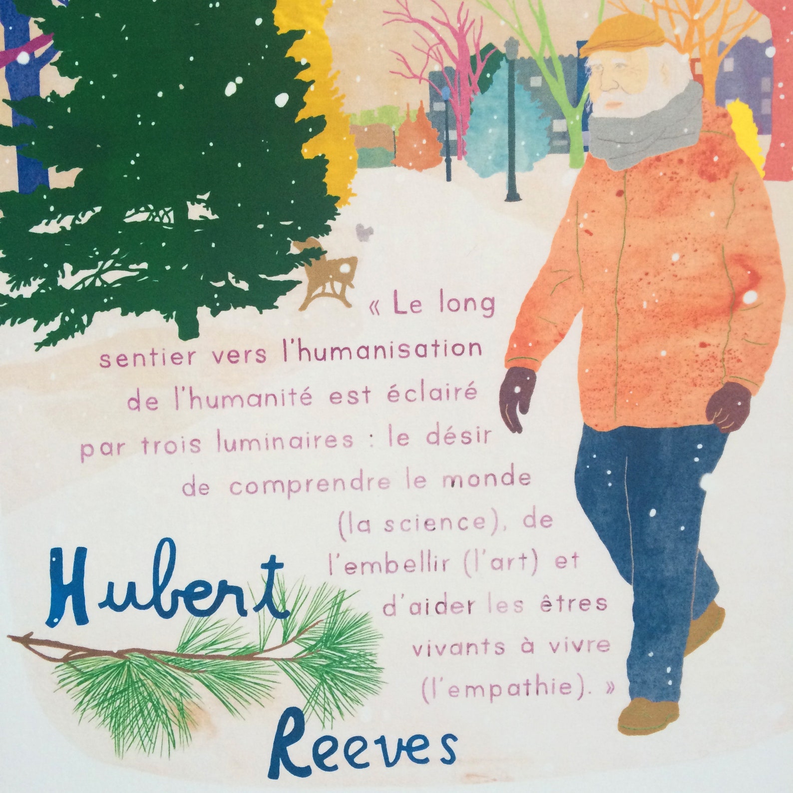 Hubert Reeves Illustration Hubert Reeves Print Scientific | Etsy