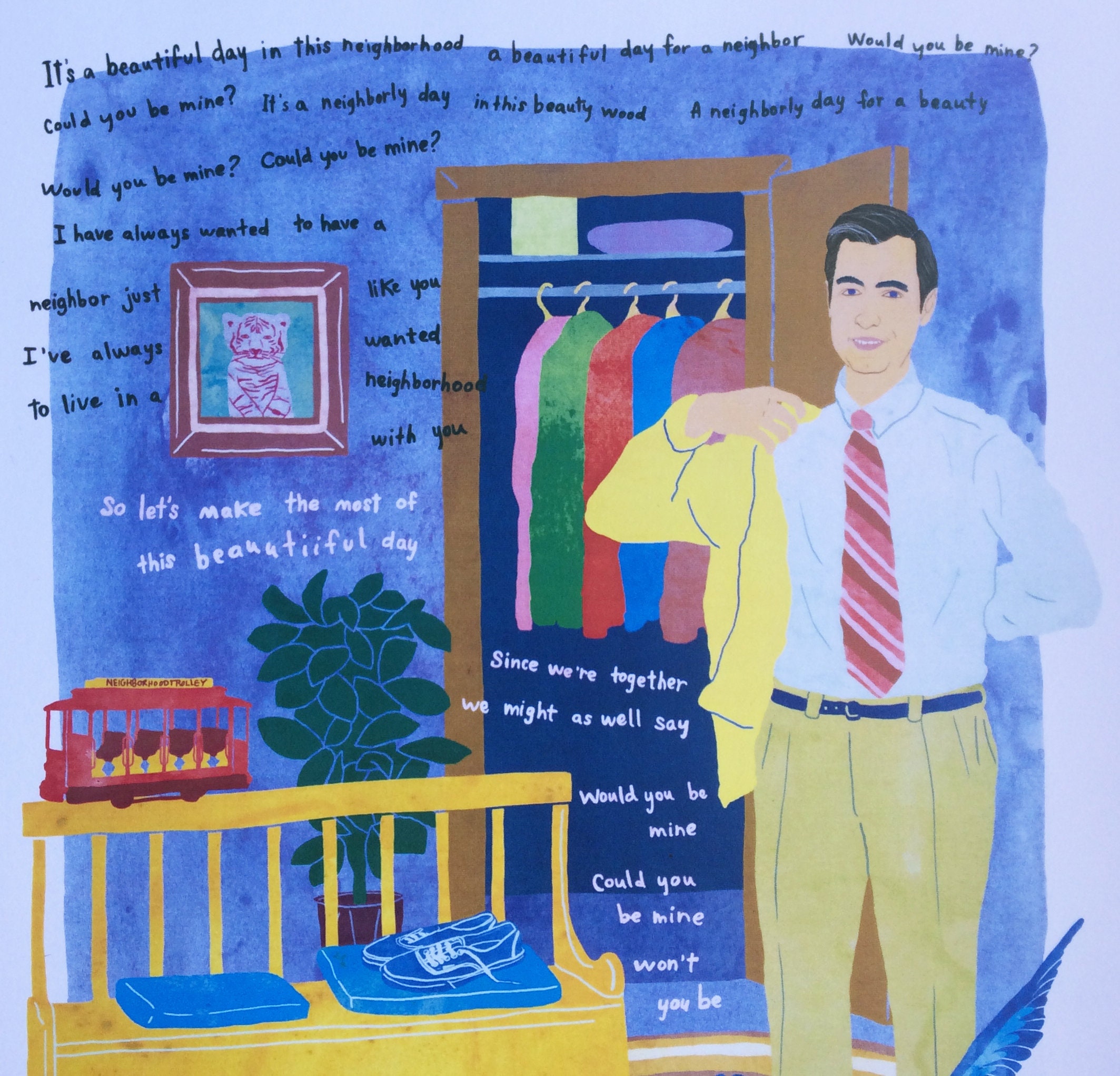 Fred Rogers Illustration Mr Rogers Illustration Mr | Etsy