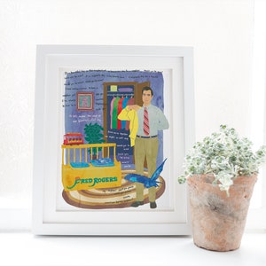 Fred Rogers Illustration Mr Rogers Illustration Mr - Etsy