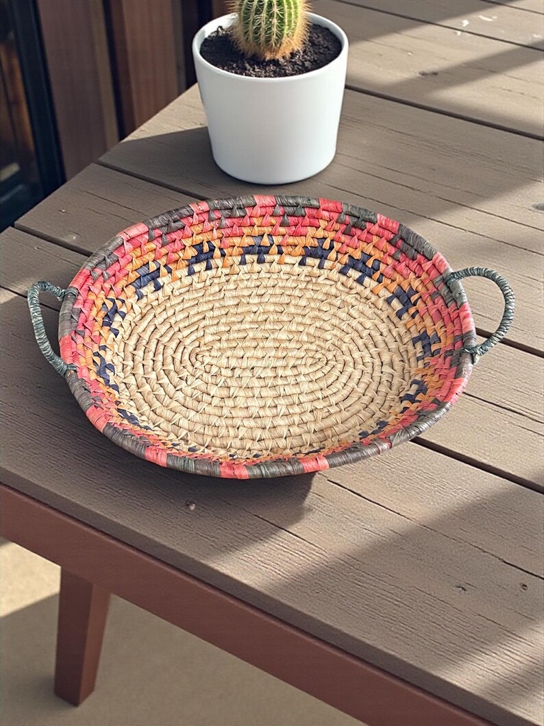 Mexican Natural Fiber Serving Baskets - Etsy