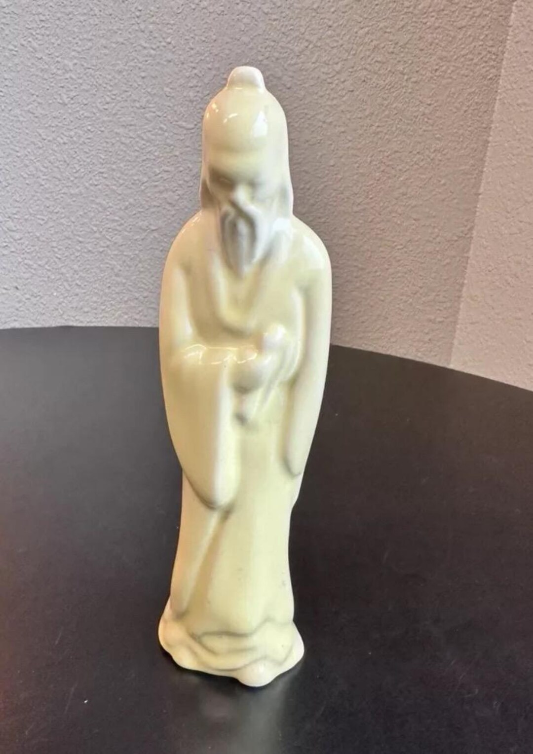 Vintage Chinese Porcelain Statue Yellow Confucius Chinese Old 7” - Etsy