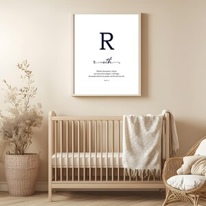 Christian Alphabet Letter R Scripture Wall Art Biblical Name Ruth ...