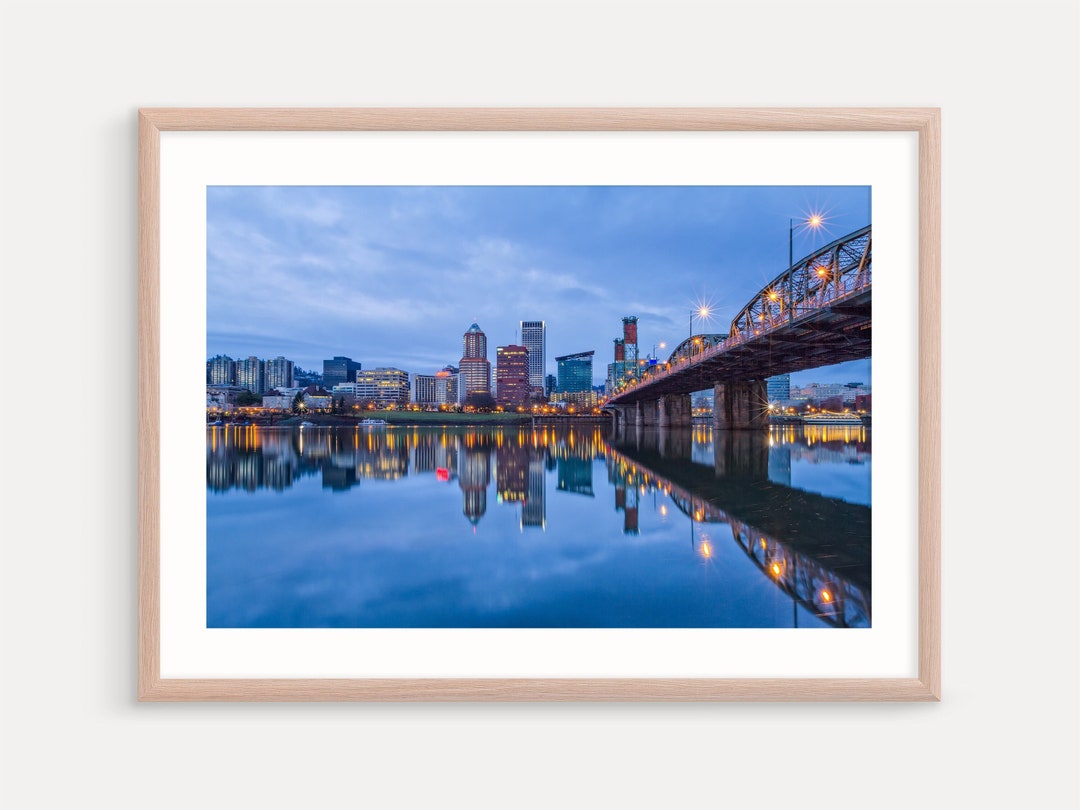 Portland Oregon Print: Hawthorne Bridge Cityscape Photography - Etsy