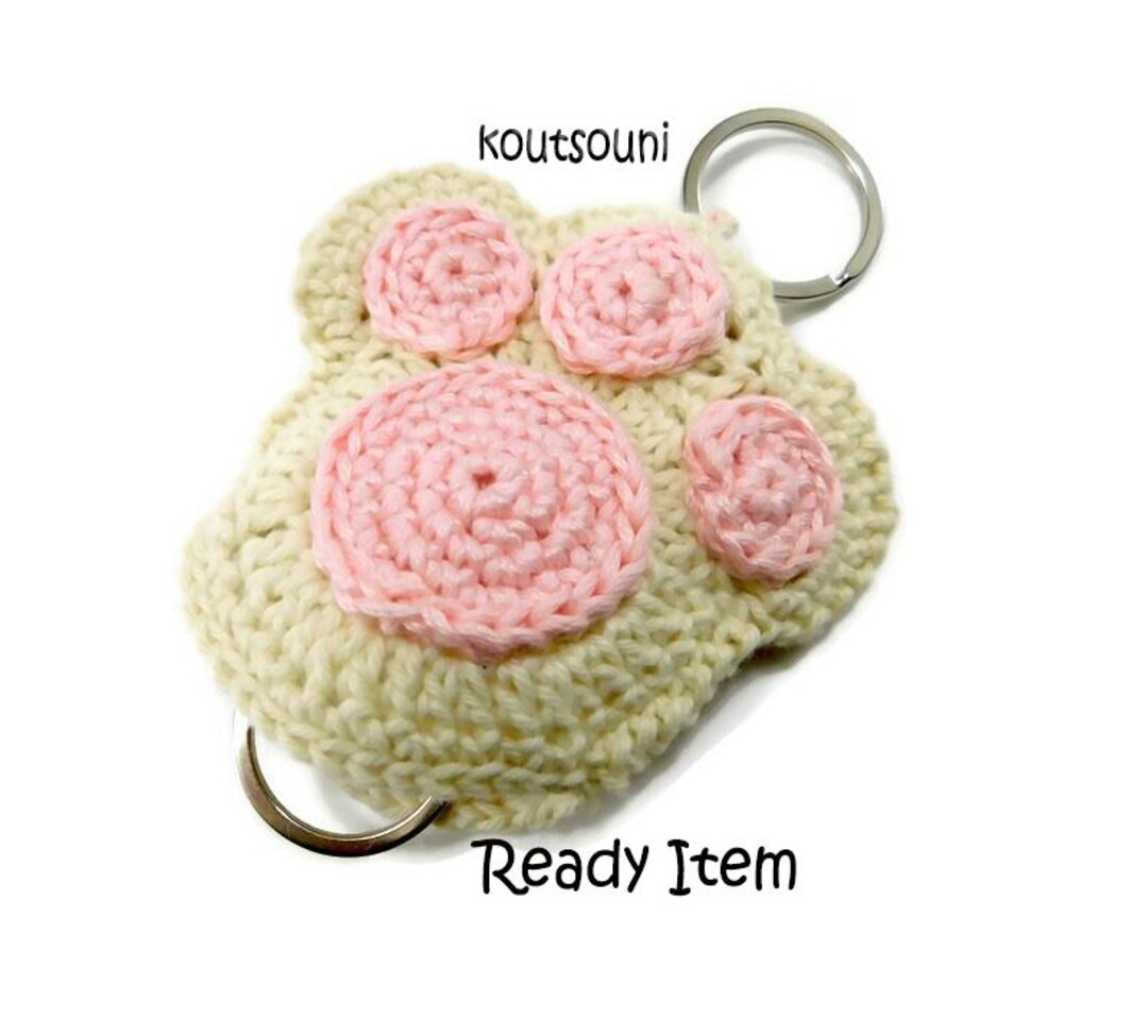 Crochet Key Cover, Handmade Crochet Gift, Keyring Pouch, Keyring ...