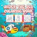 Sea Creatures Coloring Book: 150 Ocean Activity Pages (instant Download ...