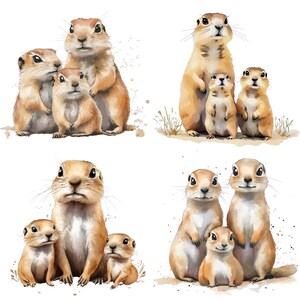 Prairie Dog Clip Art, Cute Animal PNG, Watercolor Prairie Dog Art, Zoo ...