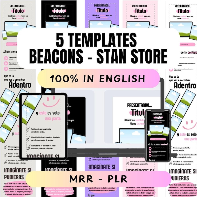 Canva Sales Page Template for Beacons & Stan Store | Editable ...