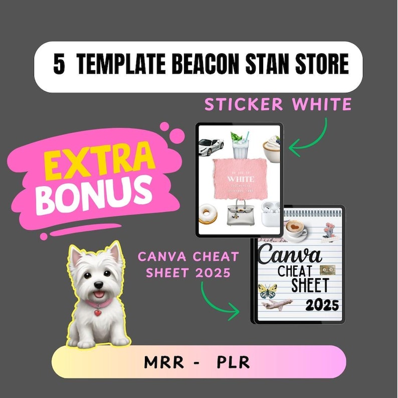 Canva Sales Page Template for Beacons & Stan Store | Editable ...
