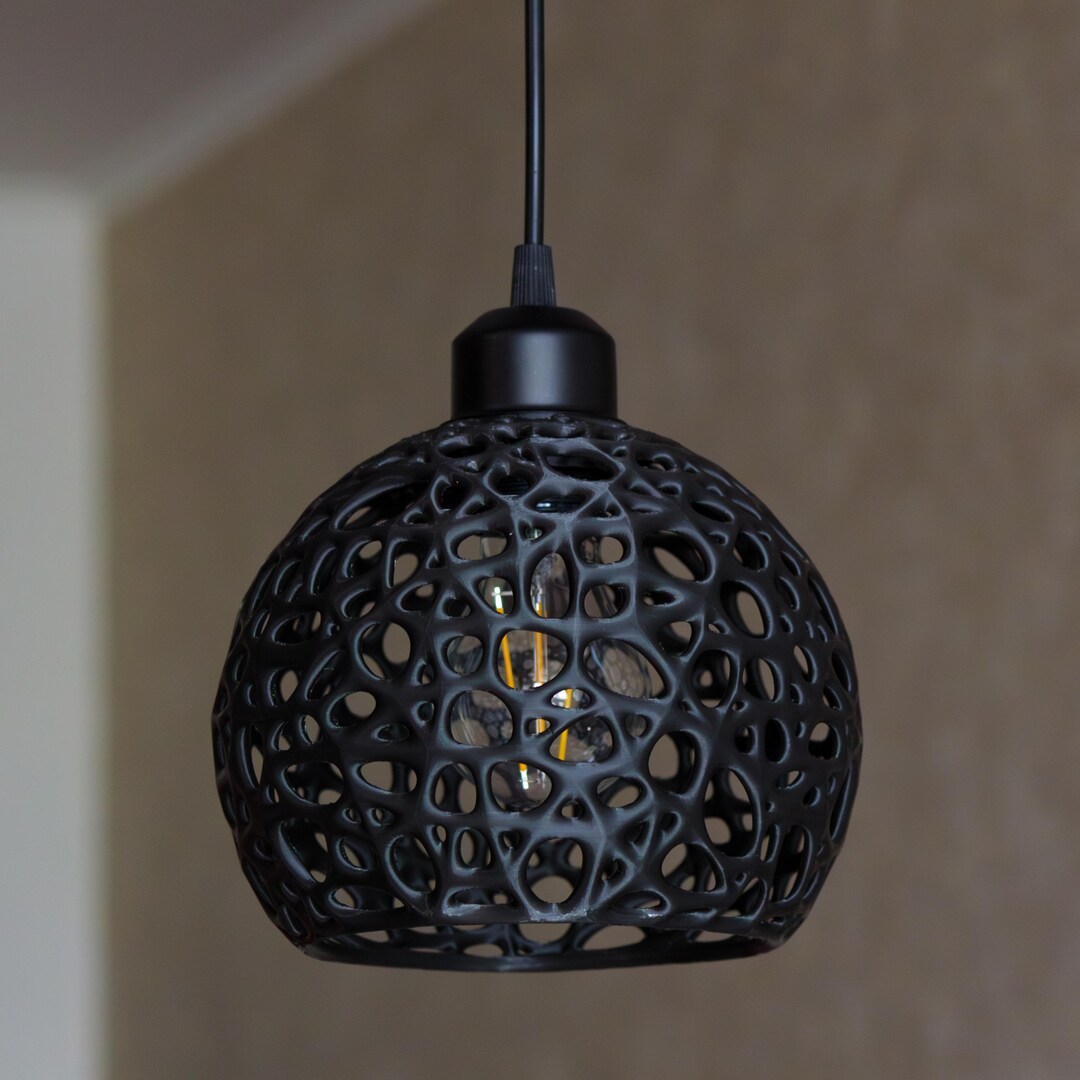 Pendant Light. 3d-printed Pendant Light. Designed With a Translucent ...