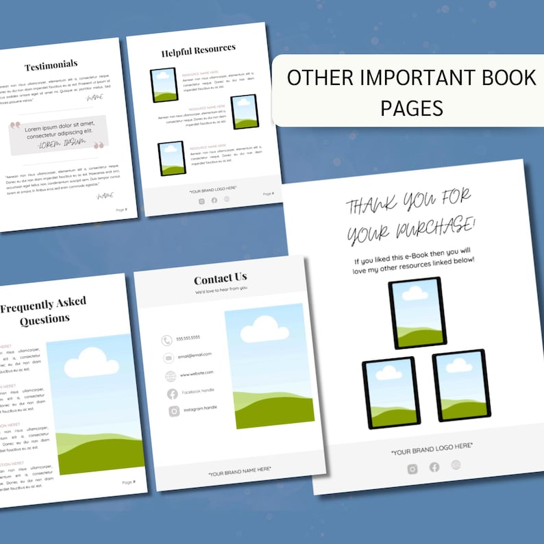 Editable Book Template: Canva Ebook, Workbook & Guide (digital Download ...