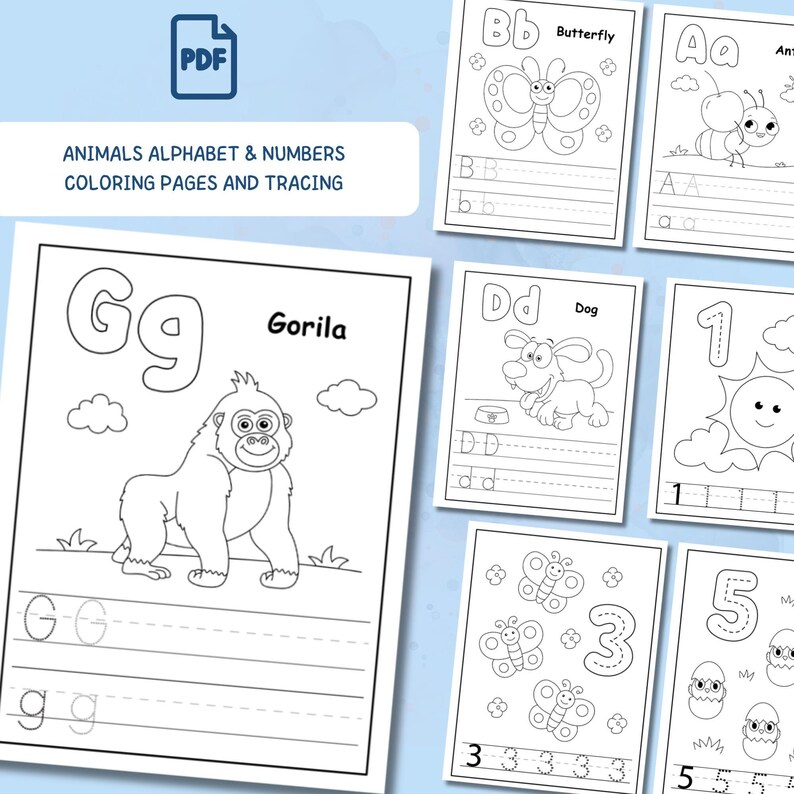 Pre-k Alphabet Numbers Coloring Pages Printable Worksheets for ...