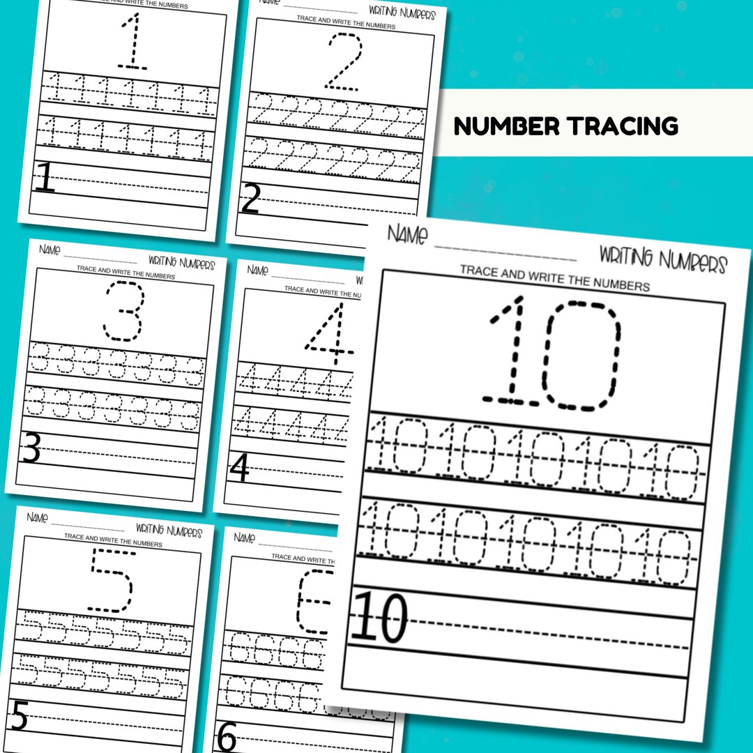 Printable Montessori Preschool Worksheet Bundle - Fun Learning ...