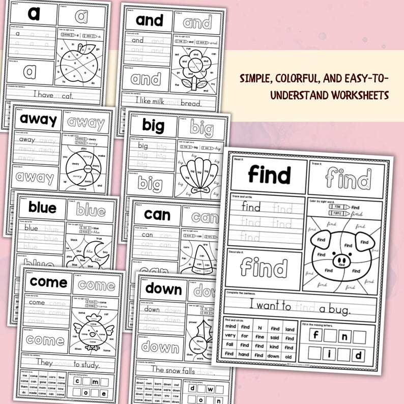 250 Sight Word Activities for Kids Engaging Worksheets to Boost ...