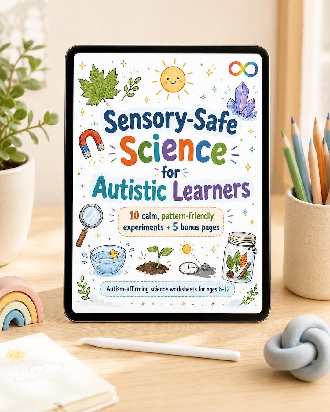 Autism Affirming Science Experiments, Sensory Safe Printable Worksheets ...