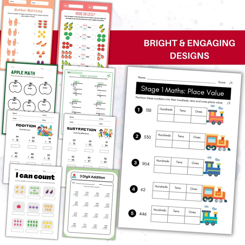 Nursery Math Activity Worksheets | Fun and Engaging Printable Math ...